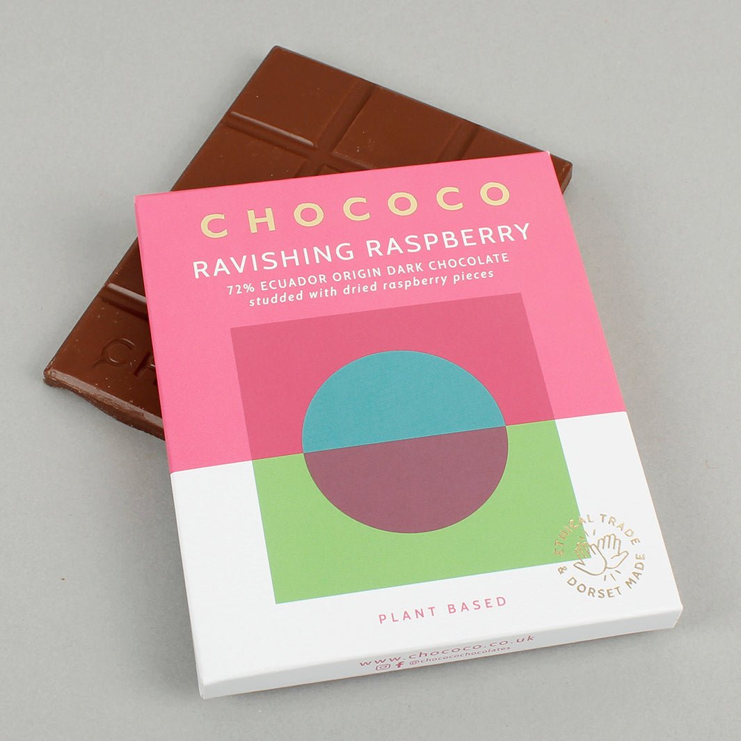 Chococo | Ravishing Raspberry 72% Dark Chocolate with Dried Raspberry ...