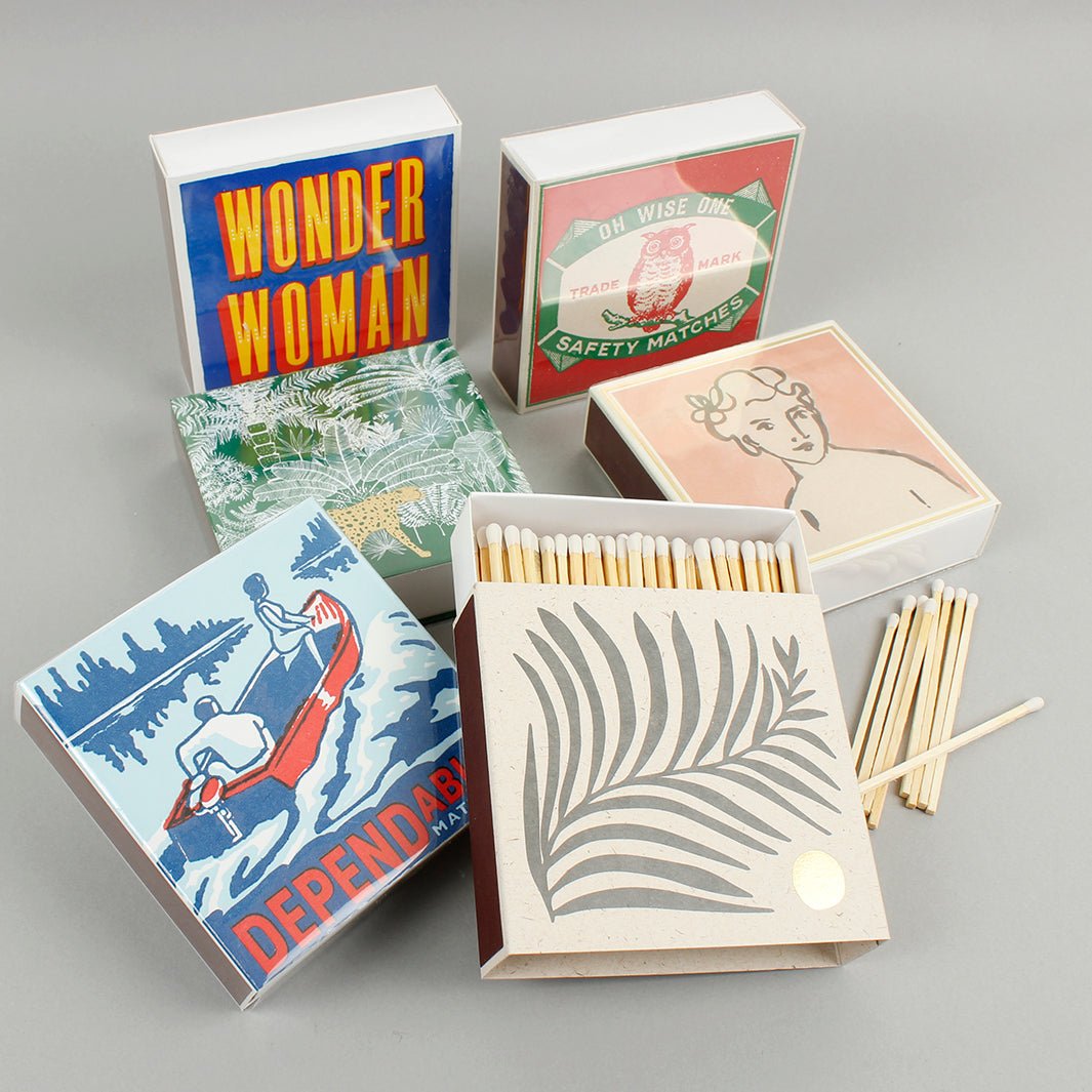 Archivist | Square Matchbox - 125 Extra Long Matches | Create Your Own ...